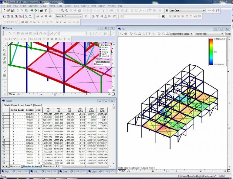 Multiframe Structural Engineering Software with regional codes