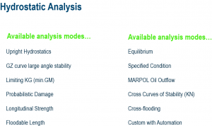 Stability features extra detail - Maxsurf