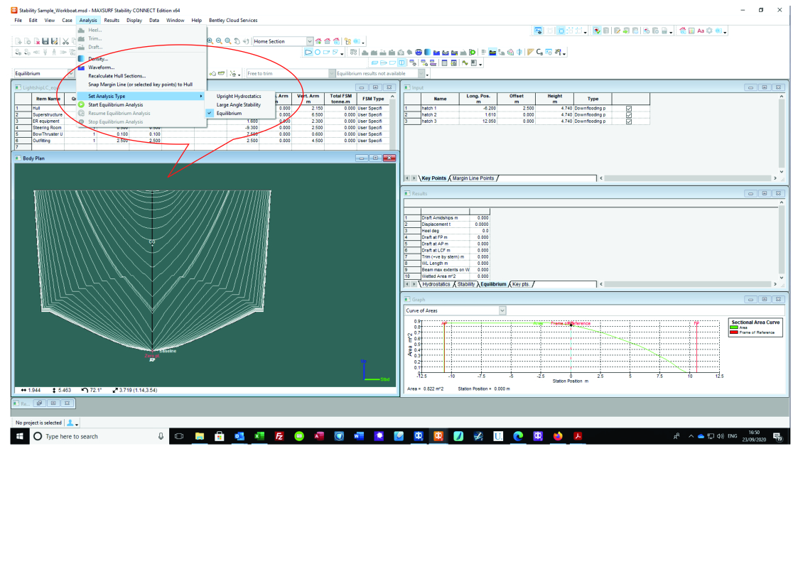 Stability features extra detail - Maxsurf